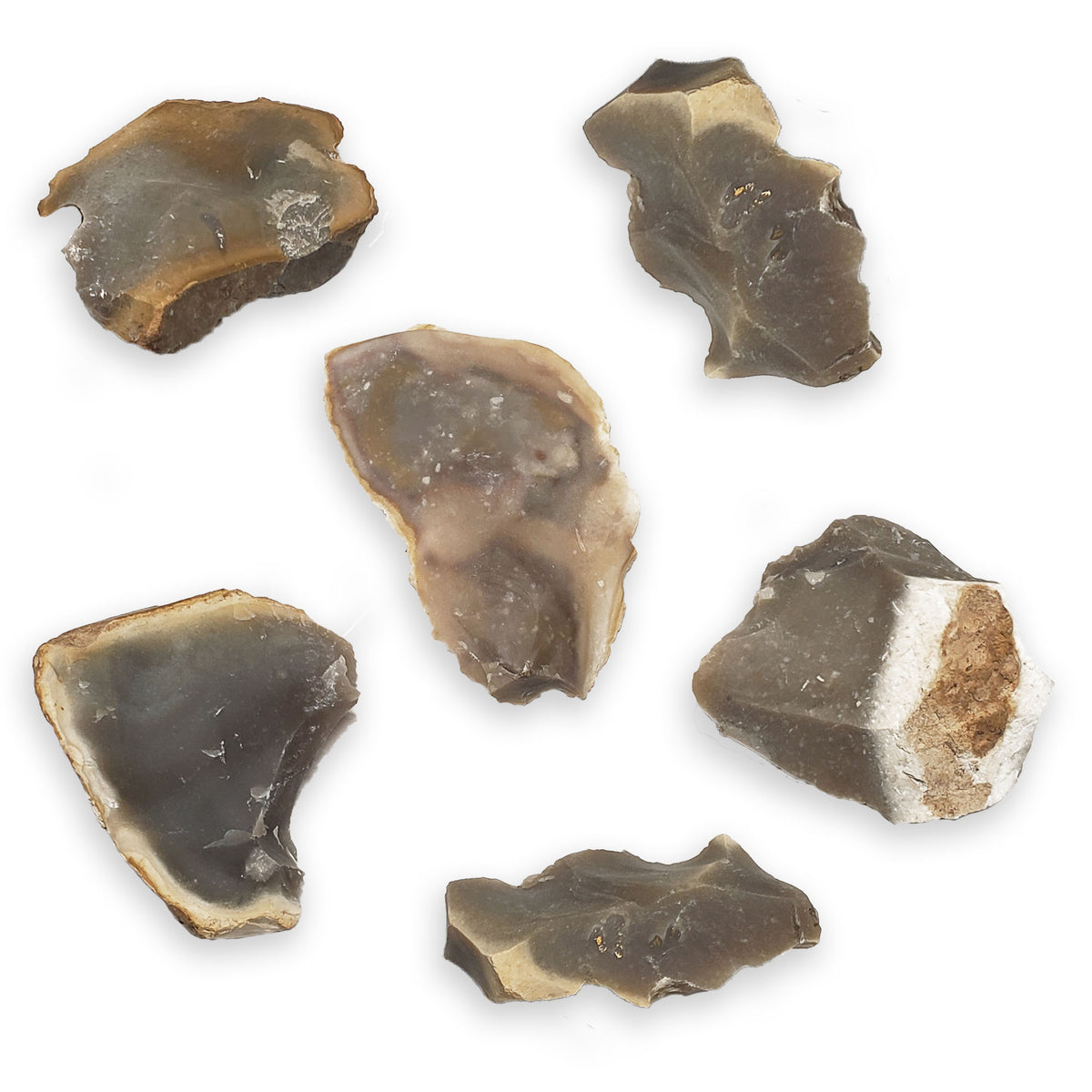 Natural Flint / Chert Stones for Primitive Fire Making - 5-8 pcs ...